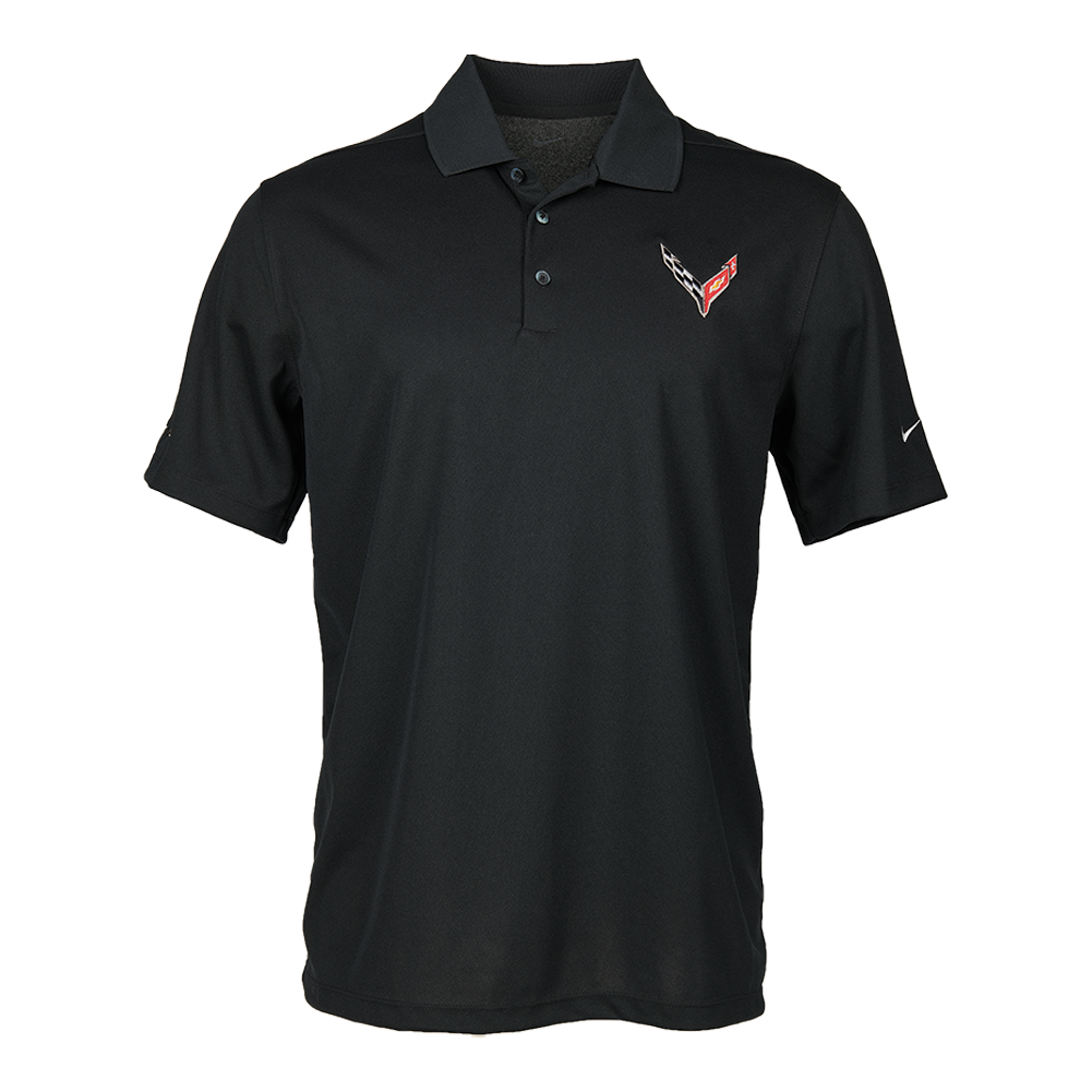 C8 Corvette Z06 Nike Dri-Fit Polo - Mens : Black – CorvetteGuys.com