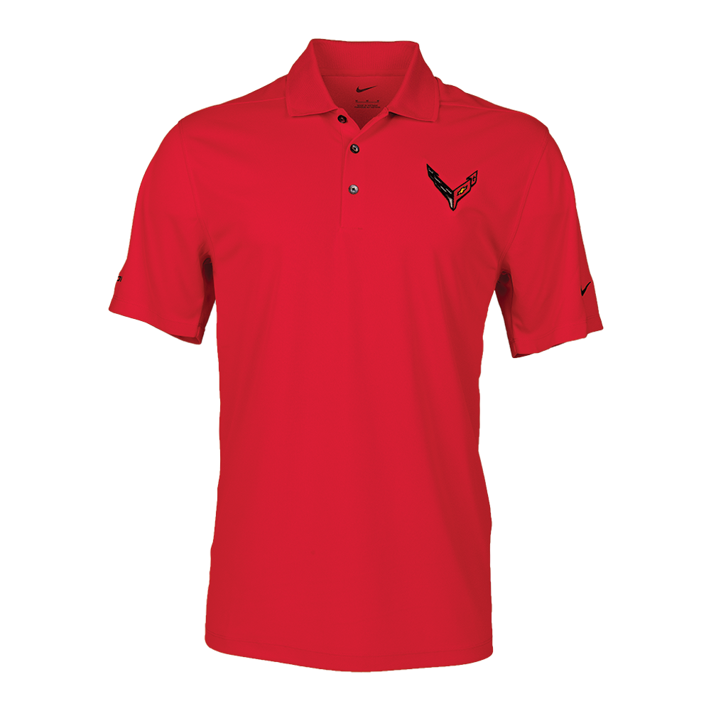 C8 Corvette Z06 Nike Dri-Fit Polo - Mens : Red – CorvetteGuys.com