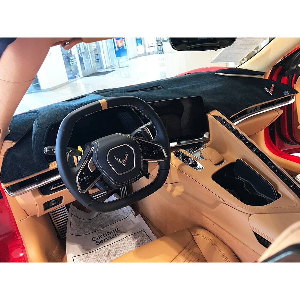 Poly Carpet Dash Mat - Custom Fit W/Out Heads Up, With Flag Logo - 202 ...