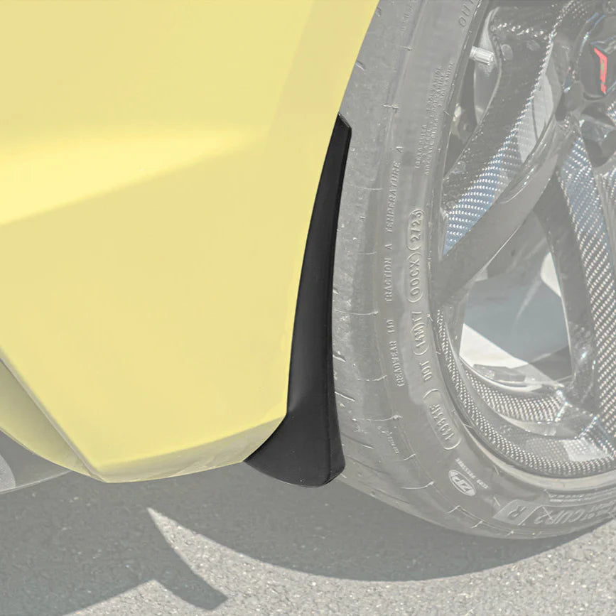 Corvette C8 XL Extended Front Splash Guard Mud Flaps-Z06,ERay - 2020-2 ...