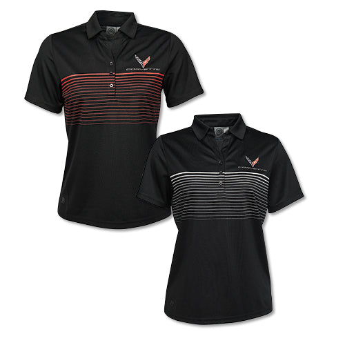 C8 Corvette Ladies Wavelength Polo – CorvetteGuys.com