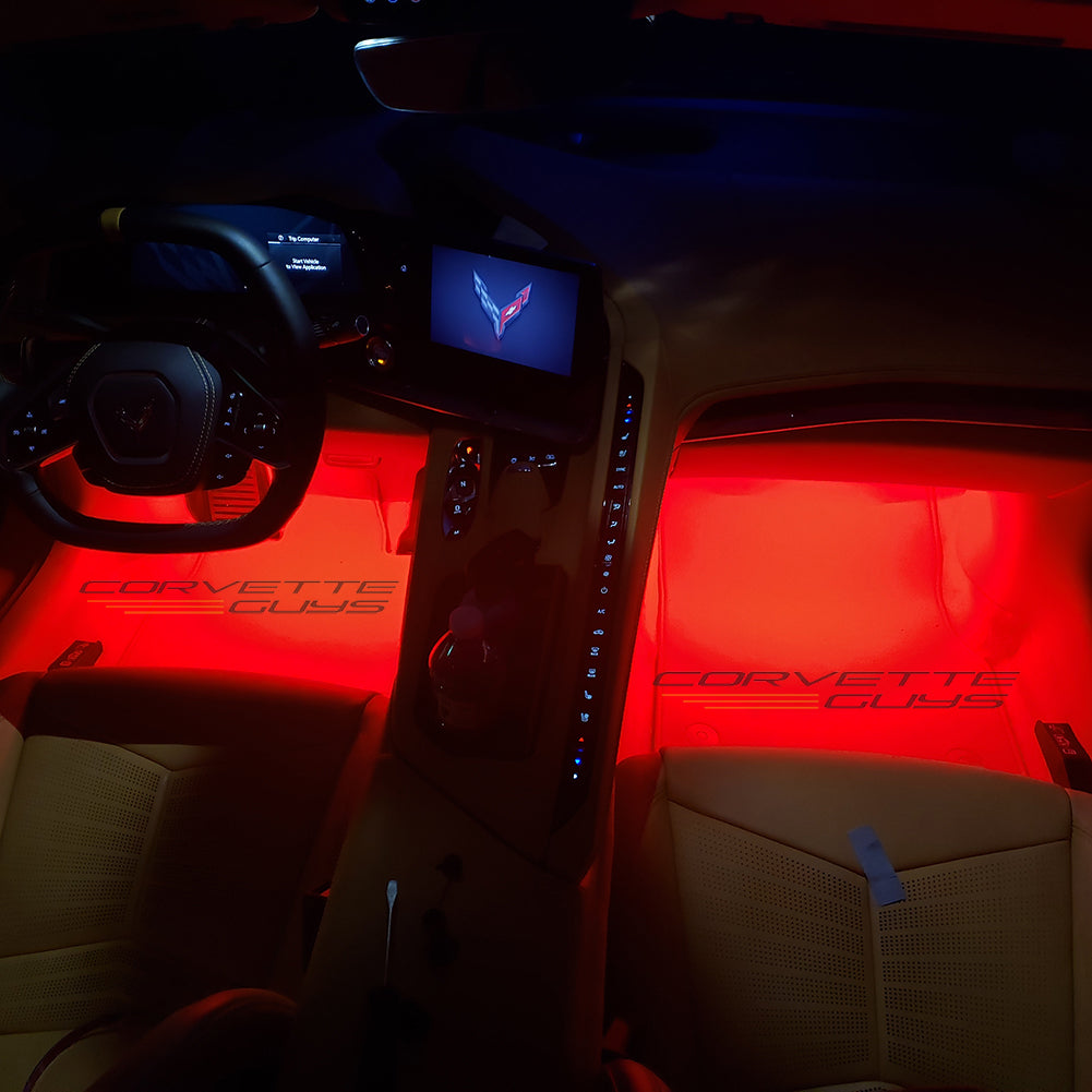 C8 Corvette Footwell LED Lighting Kit FREE Shipping |CorvetteGuys.com