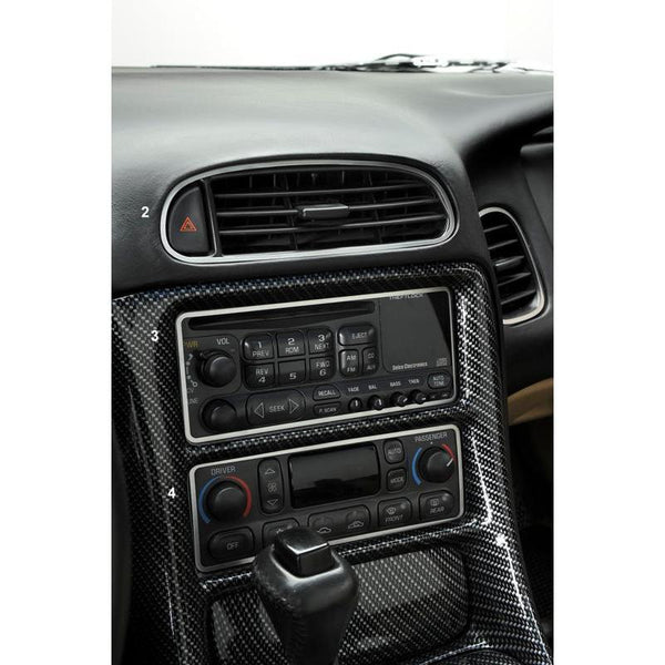 C5 Corvette American Car Craft Dash Trim Kit Brushed