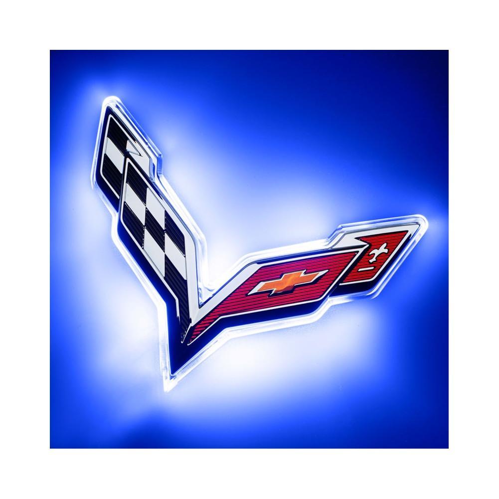 C7 Corvette Illuminated LED Rear Emblem - ORACLE™ : C7 Stingray, Z51 ...