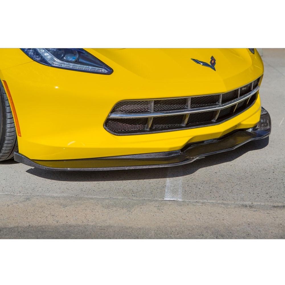 C7 Corvette Stingray Front Splitter/Chin Spoiler - Carbon Fiber FREE ...