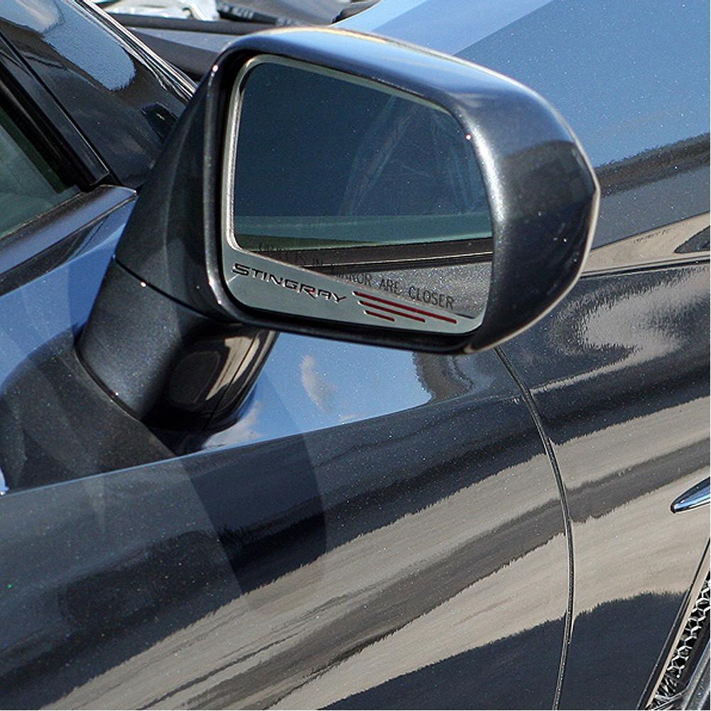C7 Corvette Stingray Side View Mirror with "STINGRAY" Script 2Pc : FREE ...