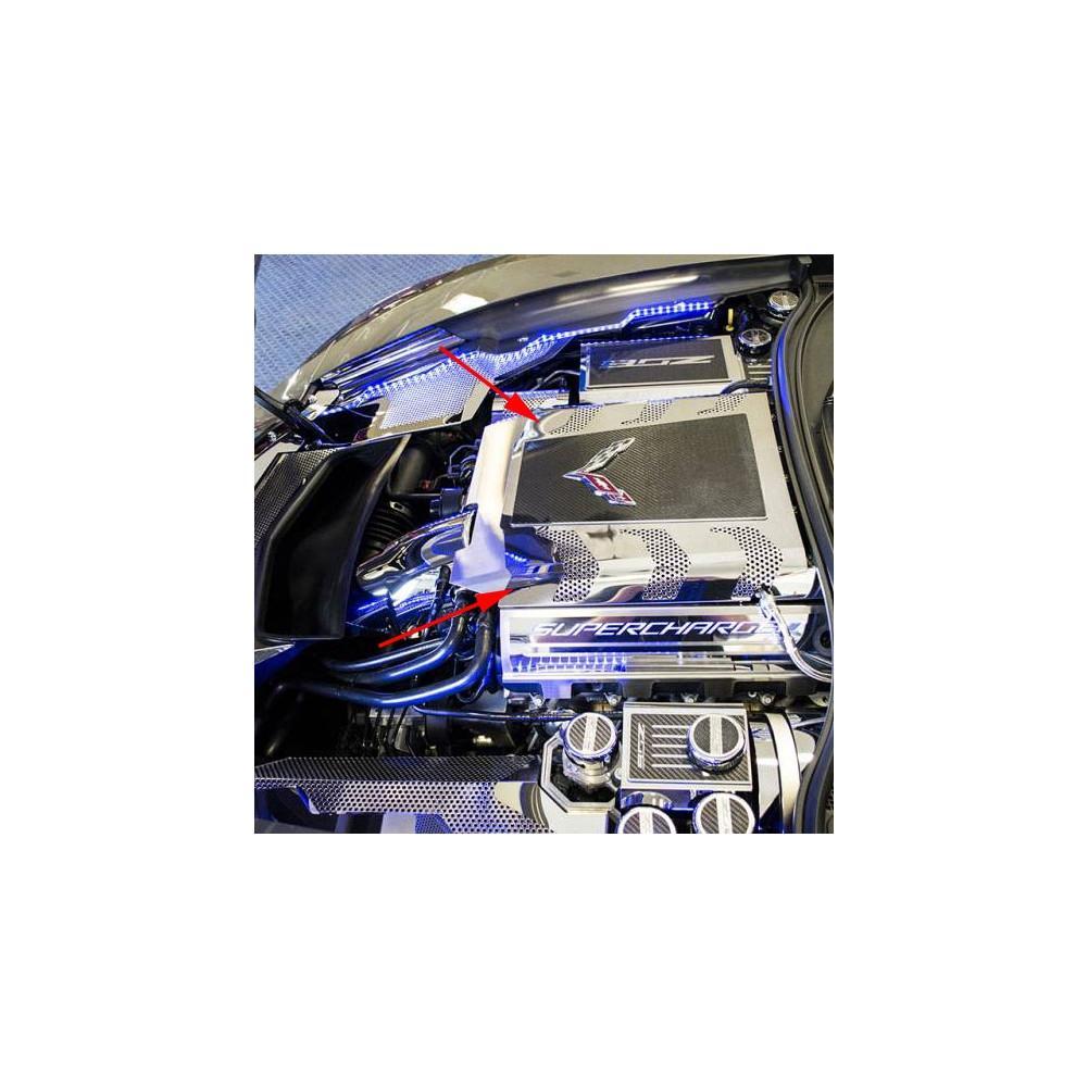 C7 Corvette Z06 Engine Shroud Cover - Stainless Steel FREE Shipping ...