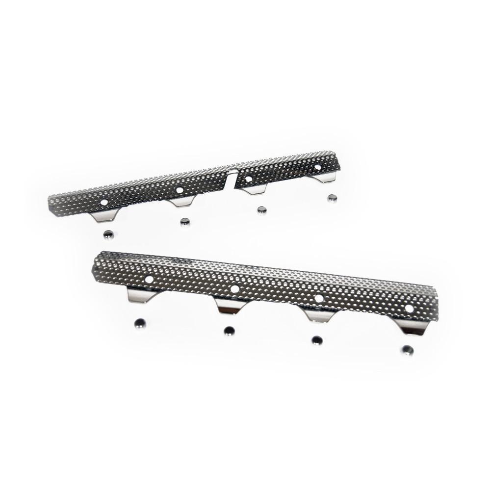 Corvette Header Guards - “Performance Style” Perforated Stainless FREE ...