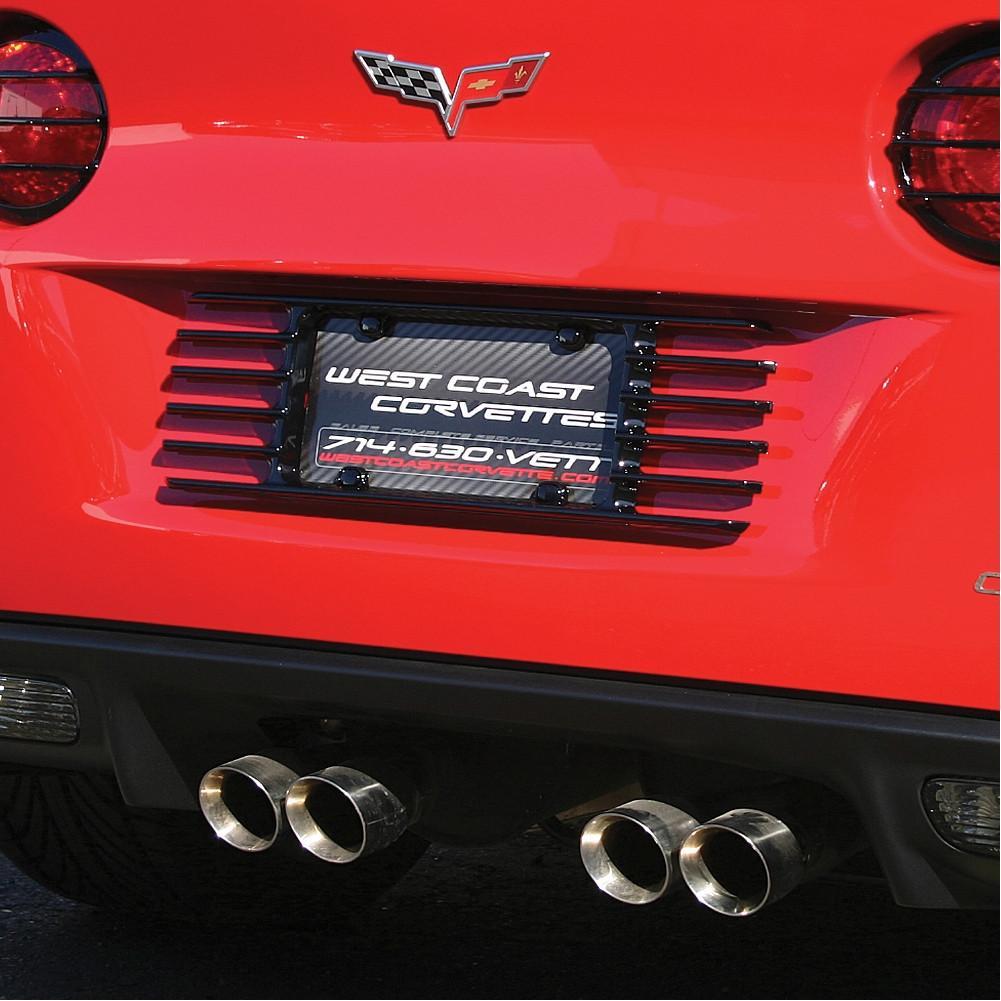 Corvette License Plate Frame - Altec Louvered Custom Painted ...