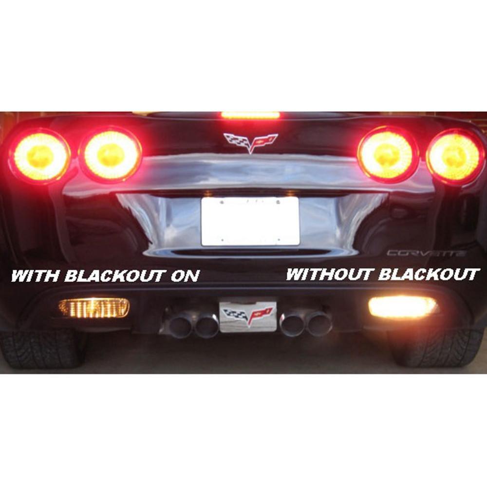 Corvette Molded Acrylic Reverse Light Blackout Kit : 2005-2013 C6, FREE ...