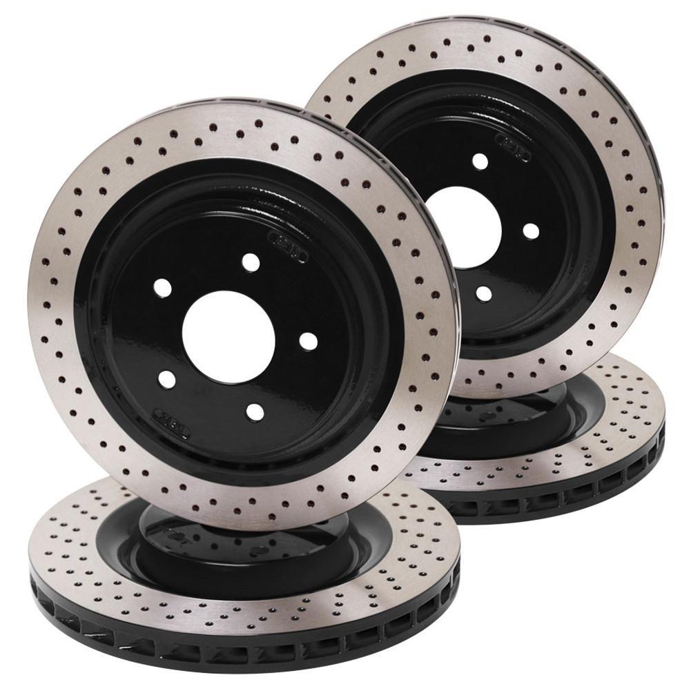 Corvette Powder Coated Rotors for Z51 Brakes : 2005-2013 C6 FREE ...