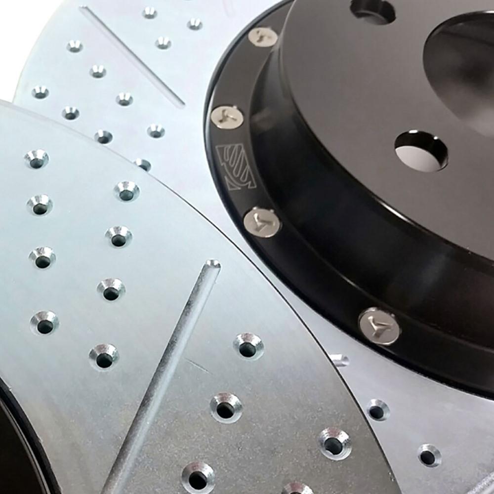 Corvette Rotors Drilled and Slotted with Zinc - Baer EradiSpeed+ : FREE ...